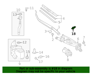 85381-12360 - Windshield Washer Nozzle 2019-2024 Toyota | AutoNation Parts