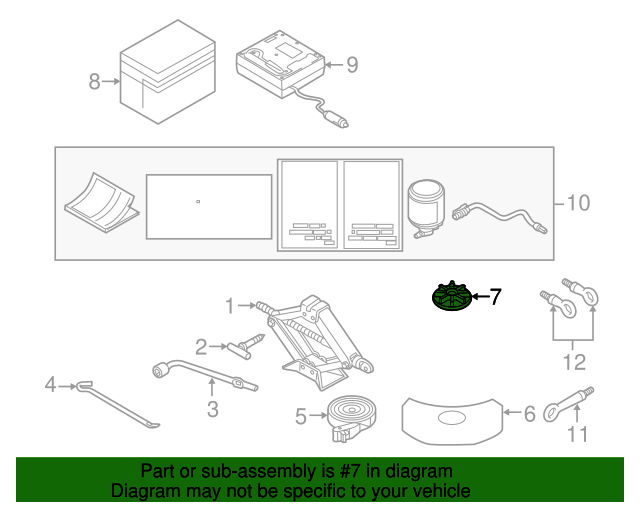 GJR9-56-960 - Spare Retainer - 2014-2017 Mazda 6 | Mazda Swag