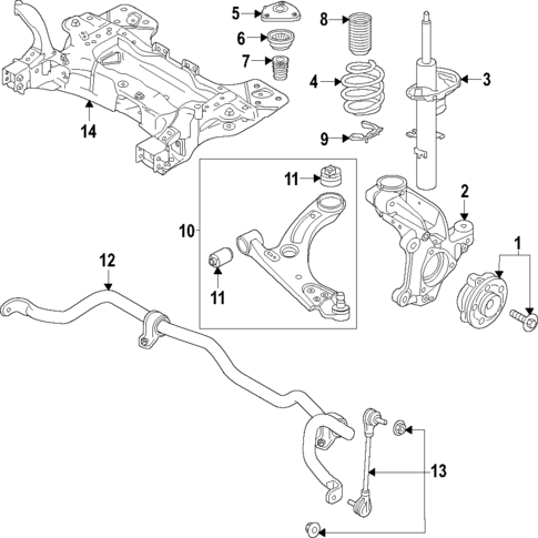 Front Suspension for 2022 Volvo XC40 Recharge | Genuine Volvo ...