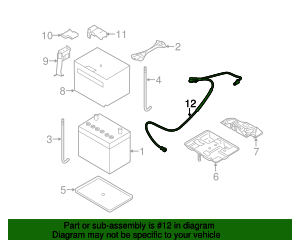 24080-3LN0A - Negative Cable 2014-2021 Nissan NV200 | Nissan Parts ...