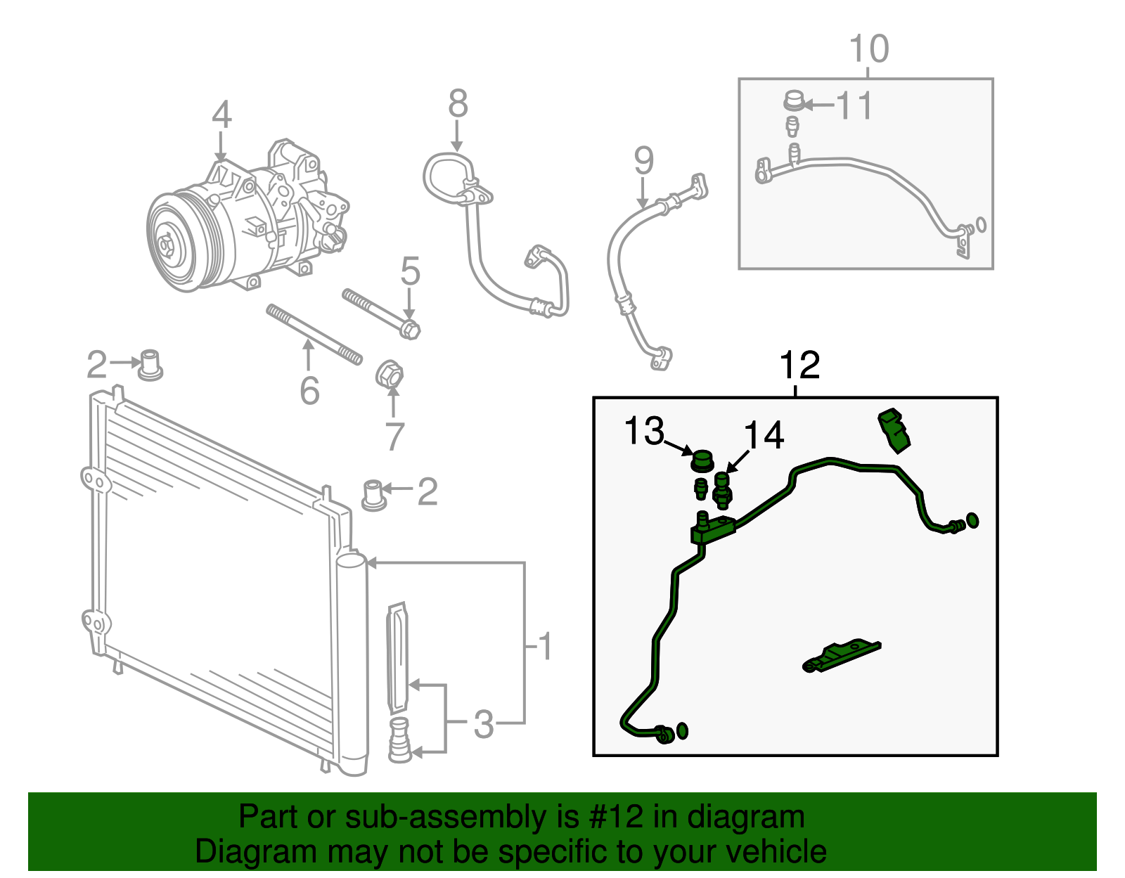 2014-2019 Toyota Corolla Liquid Line 88710-0Z460 | OEM Parts Online
