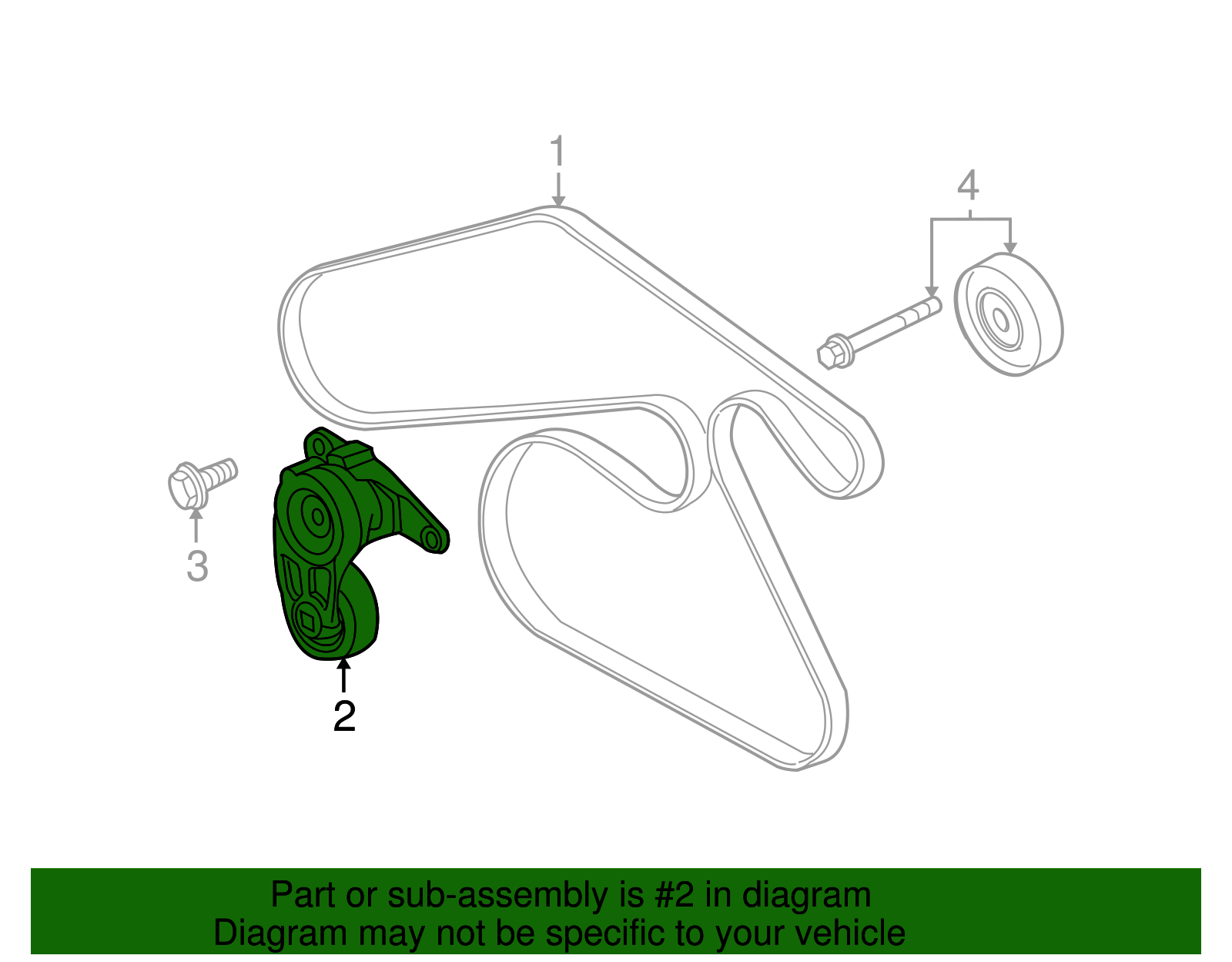2004-2024 GM Belt Tensioner 12715120 | TascaParts.com