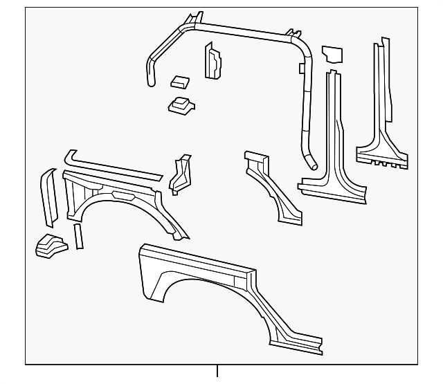 2007-2018 Jeep Quarter Panel Assembly - Passenger Side (RH) 68002324AI ...