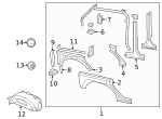 2014-2018 Jeep Corner Panel - Passenger Side (RH) 68230222AB ...