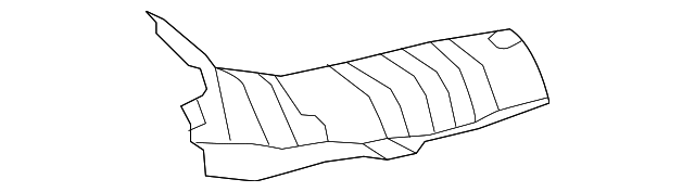 2009-2015 Toyota Venza Floor Pan Heat Shield (Front) 58152-0T010 | OEM ...