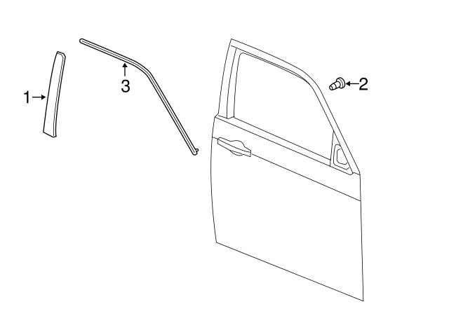 2011-2023 Dodge Charger Frame Molding 57010504AM | Mopar Parts Canada