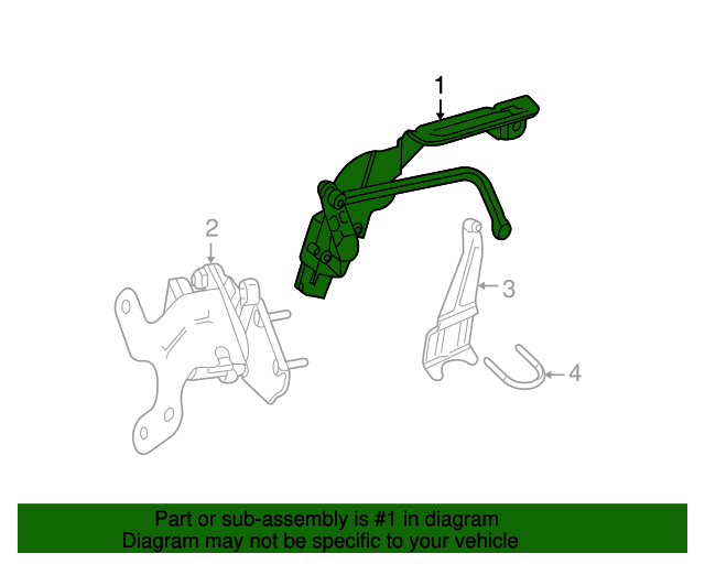 2010-2015 Mercedes-Benz Headlight Level Sensor 207-905-00-03 ...