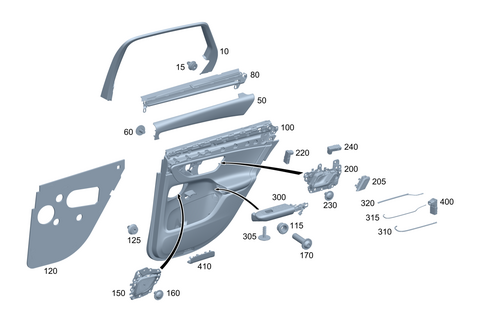 Rear Door Trim for 2021 Mercedes-Benz GLC300 | Mercedes-Benz USA Parts