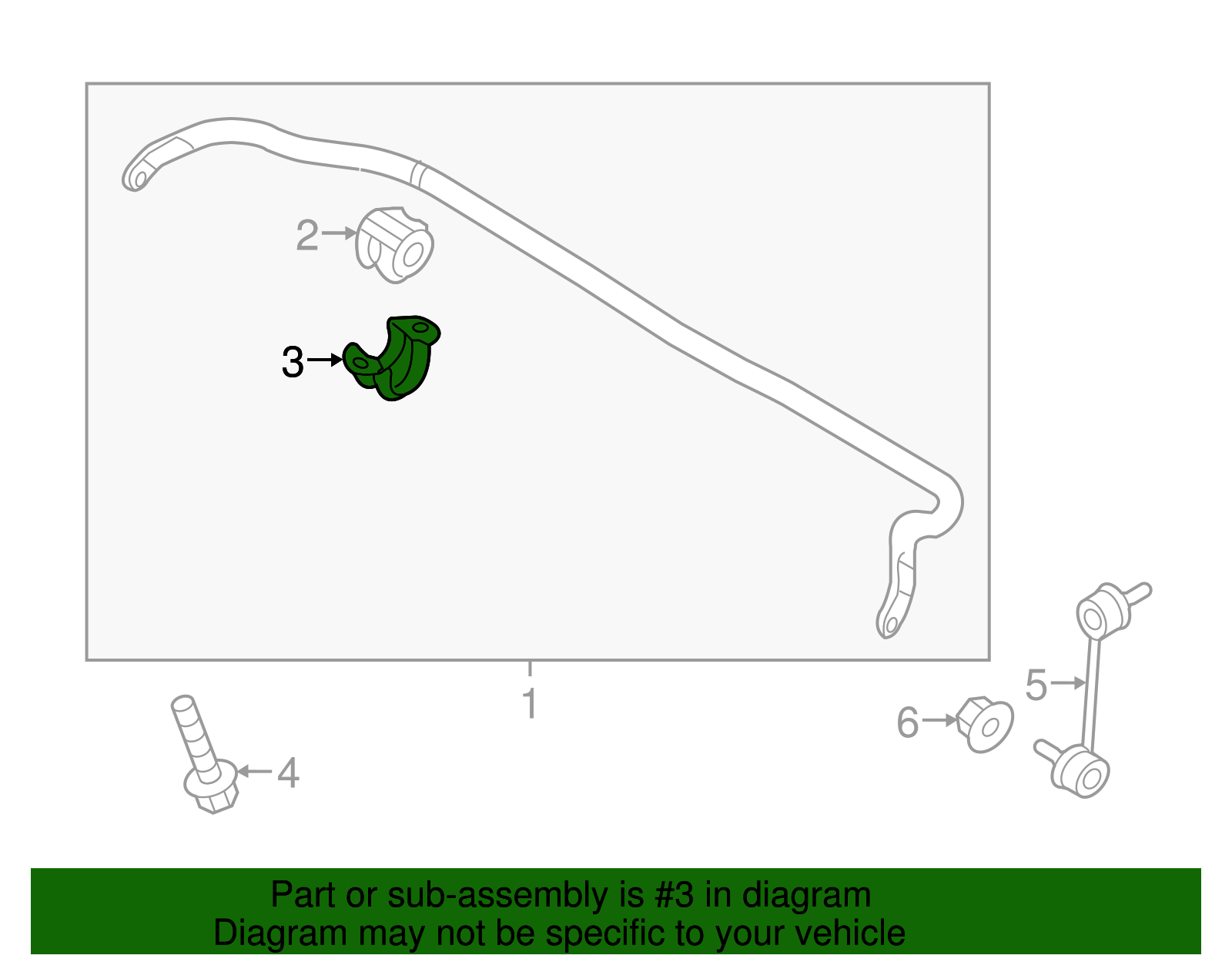 2015-2020 Hyundai Stabilizer Bar Bracket 54815-B1000 | Hyundai ...