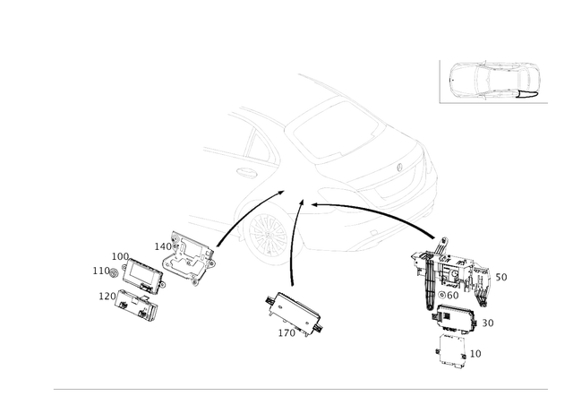 2015-2016 Mercedes-Benz Holder 205-545-29-40 | MB OEM Parts
