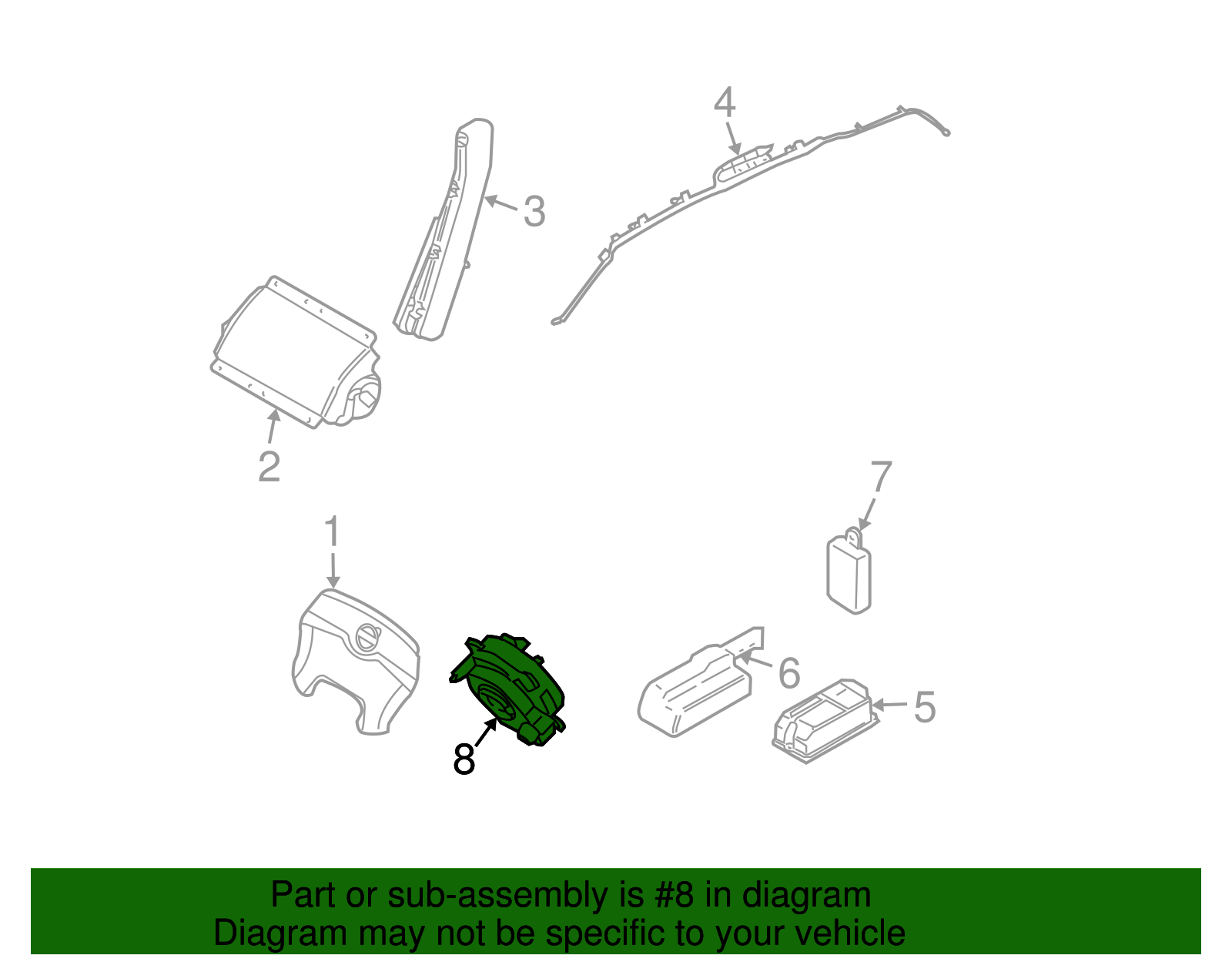2005-2014 Volvo XC90 Clock Spring 31313084 | OEM Parts Online