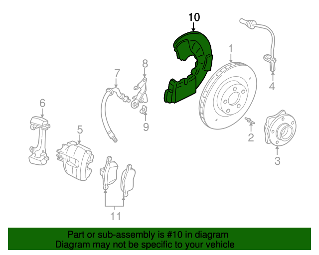1999-2014 Volvo Splash Shield - Driver's Side (LH) 30760816 ...