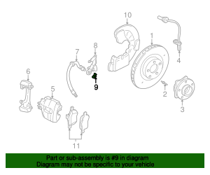 1999-2014 Volvo Brake Hose Retainer 999290 | TascaParts.com