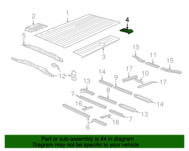 1996-2020 GM Filler Panel 15888311 | GMPartsDirect.com