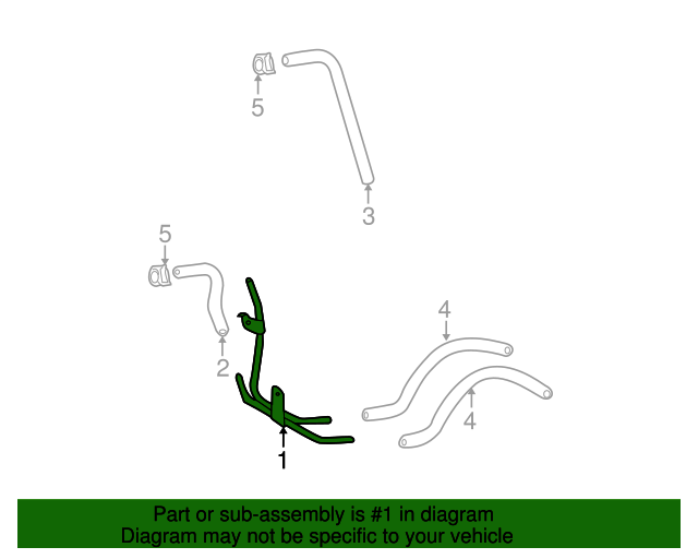 32907-02040 - Automatic Transmission Oil Cooler Hose - 2009-2013 Toyota ...