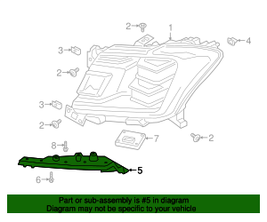 2018-2020 Ford Expedition Headlight Bracket - Driver's Side (LH) JL1Z ...