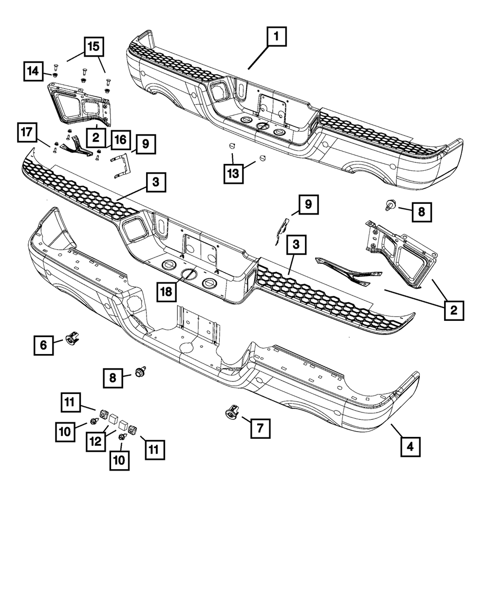 5LT36ZZZAB - Park Distance Bezel 2014-2022 Ram | AutoNation Parts