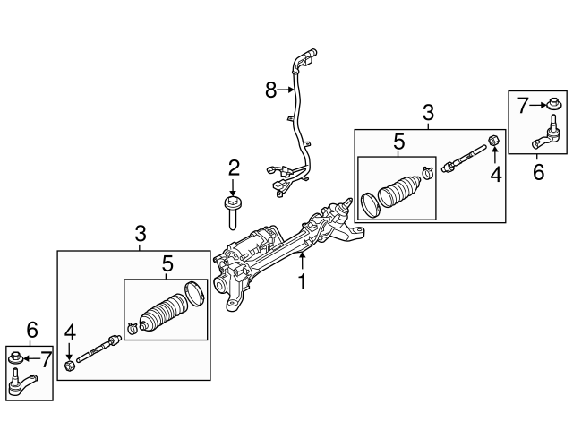 Genuine OEM Steering Gear Part# LR143425 Fits 2018-2019 Land Rover: Up ...