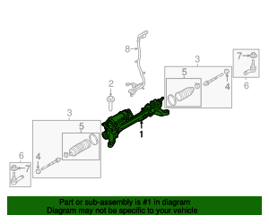 2017-2019 Land Rover Rack And Pinion Assembly LR143424 | Land Rover ...