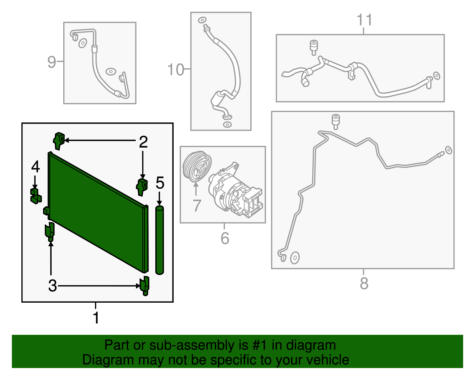 92100-5AA1B - Condenser 2015-2024 Nissan Murano | Nissan Parts ...