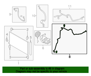 2015-2021 Nissan Murano Liquid Line 92440-5AA0C | Nissan Parts Central