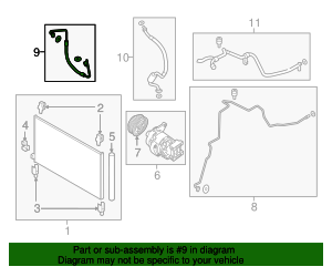 2015-2024 Nissan Murano Pressure Hose 92490-5AA0A | Temecula Nissan Parts