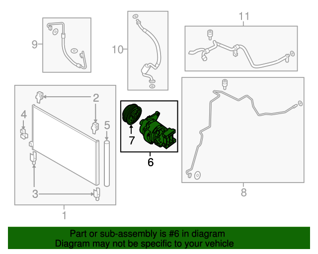 92600-9UA0A - Compressor Assembly 2021-2024 Nissan | Nissan Parts ...