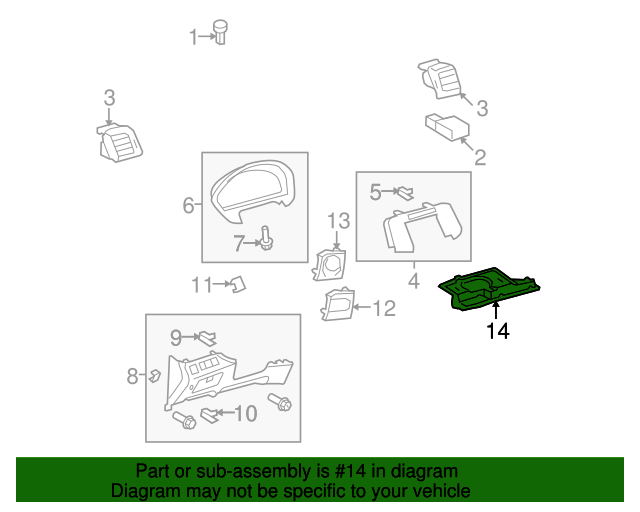 55607-0T012 - Under Cover 2009-2015 Toyota Venza | Ourisman Toyota Parts