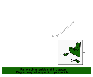 31359684 - Mud Flaps - Rear - 2010-2017 Volvo XC60 | Volvo OEM Parts Direct