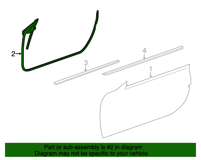 172-720-02-78 - Door Seal 2012-2020 Mercedes-Benz | AutoNationParts.com