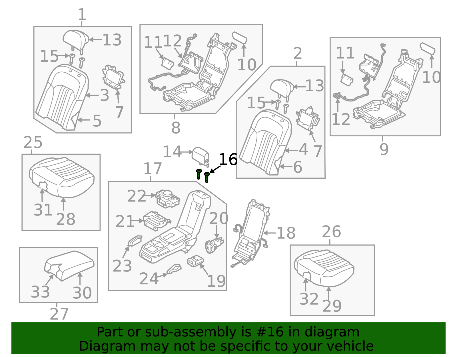89370-D2600-VNB - High-Quality Headrest Guide for 2020-2022 Genesis G90 ...