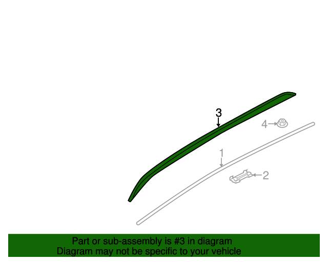 51137414349 - 2018-2023 BMW X3 Roof Rail (51-13-7-414-349) | BMW of ...