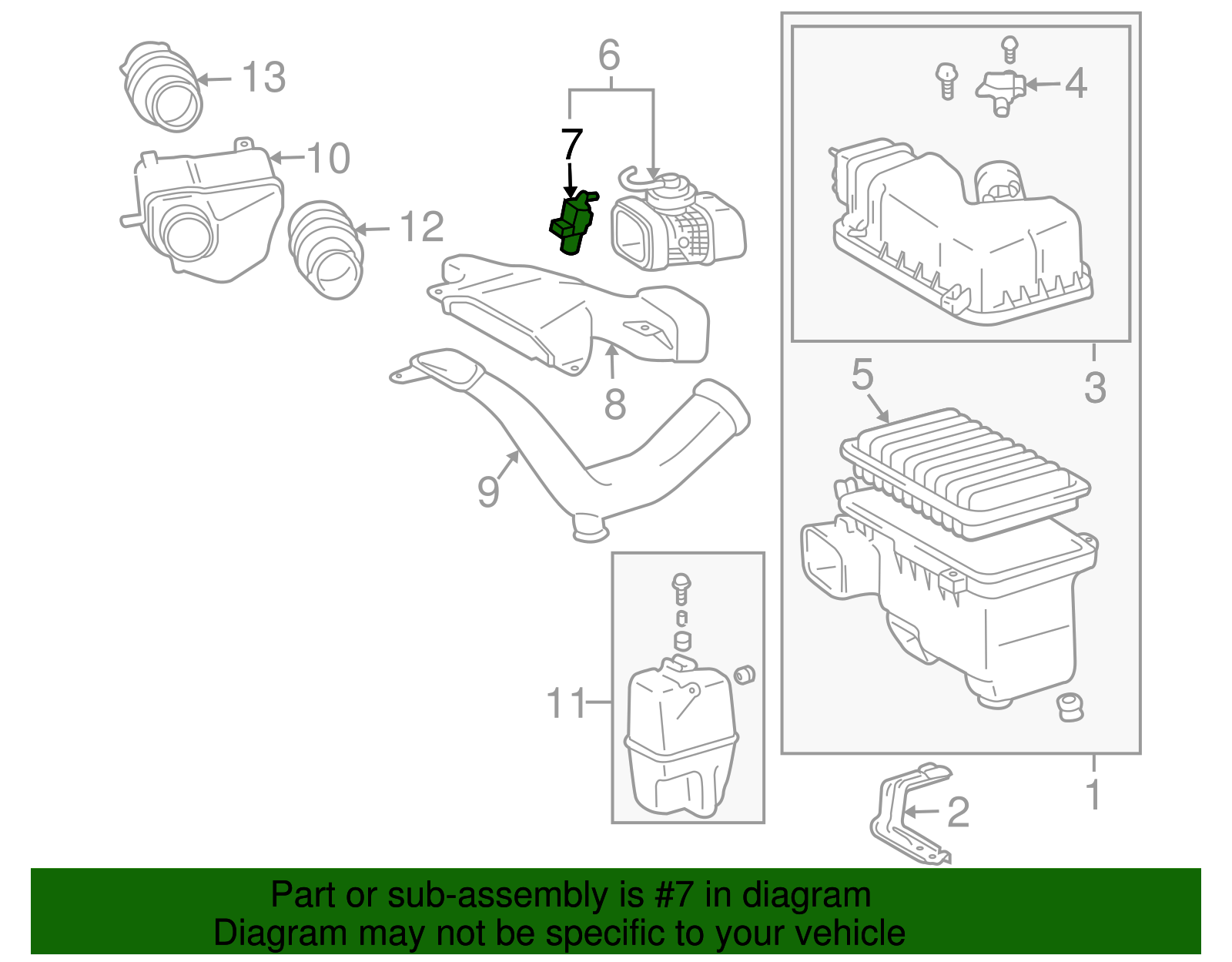 25860-0A010 - 2003-2010 Toyota - Vacuum Switch | Sparks Parts