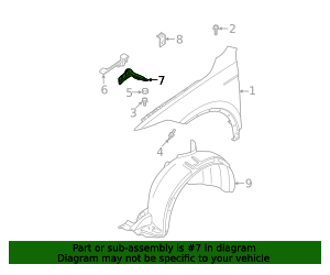 2022-2024 Volkswagen Tiguan Mount Bracket 5NA-821-141-B | VW Direct Parts