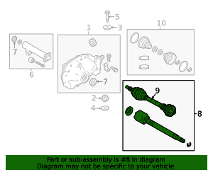 LR064634 - CV Axle Assembly 2014-2022 Land Rover Range Rover Sport ...