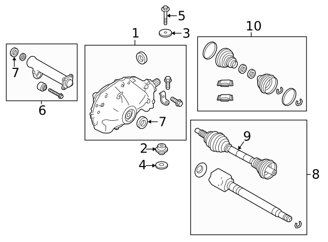 2013-2023 Land Rover Differential Lower Plate LR033207 | JaguarParts.com