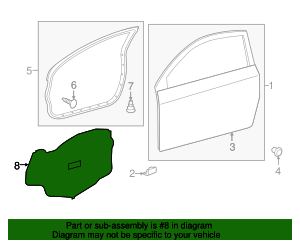 67832-74020 - Cover Front Door Servi - 2012-2015 Scion iQ | OEM Genuine ...