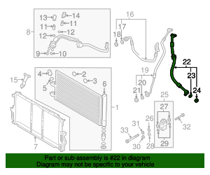 32226736 - A/C Refrigerant Suction Hose - 2016-2021 Volvo | Volvo OEM ...