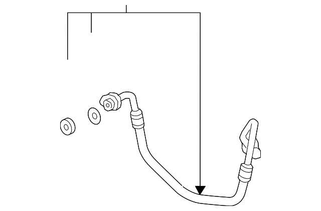 Volvo OEM A/C Refrigerant Discharge Hose Part# 31369331 | OEM Vehicle Parts