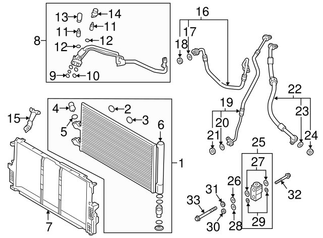 32226736 - A/C Refrigerant Suction Hose - 2016-2021 Volvo | Volvo OEM ...