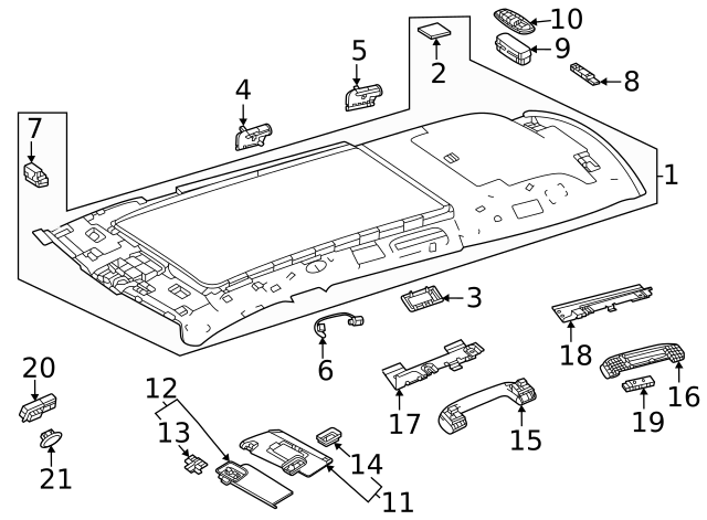 167-830-98-01-9051 - Instrument Panel Air Duct 2020-2023 Mercedes-Benz ...