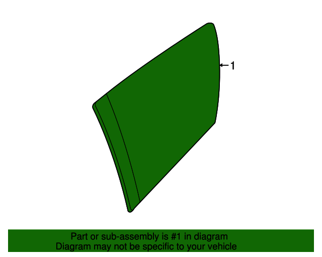 68332883AA - Side Glass - 2017-2021 Chrysler | Mopar Parts Canada