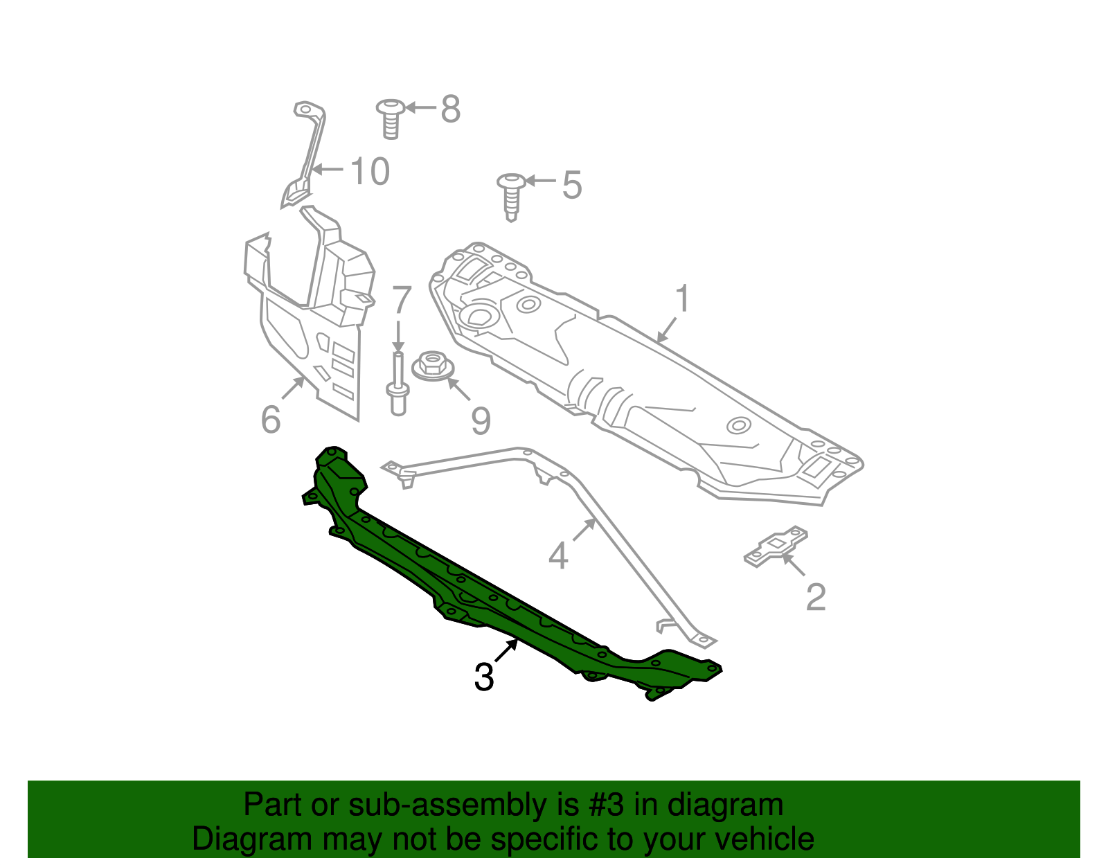 51-64-7-163-462 - Mount, bumper front center 2004-2010 BMW | AutoNation ...
