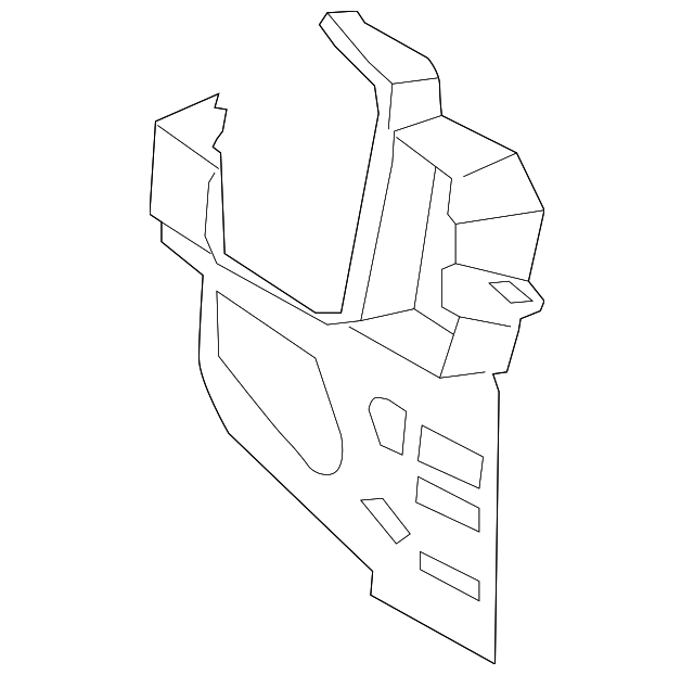 51647163483 - 2004-2010 BMW Bracket Front Panel Left 517160 (51-64-7 ...