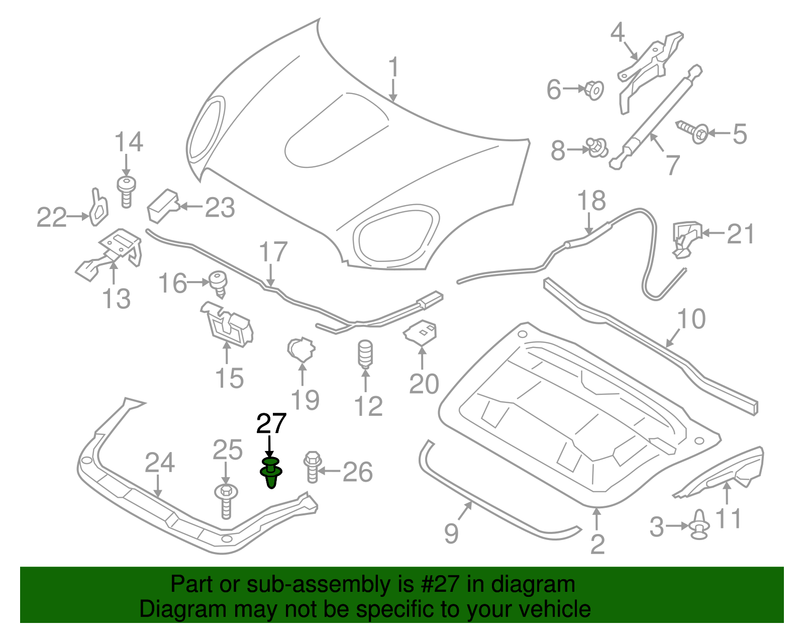 2007-2016 Mini Quarter Trim Panel Rivet 51471911992 | Mini Parts Direct
