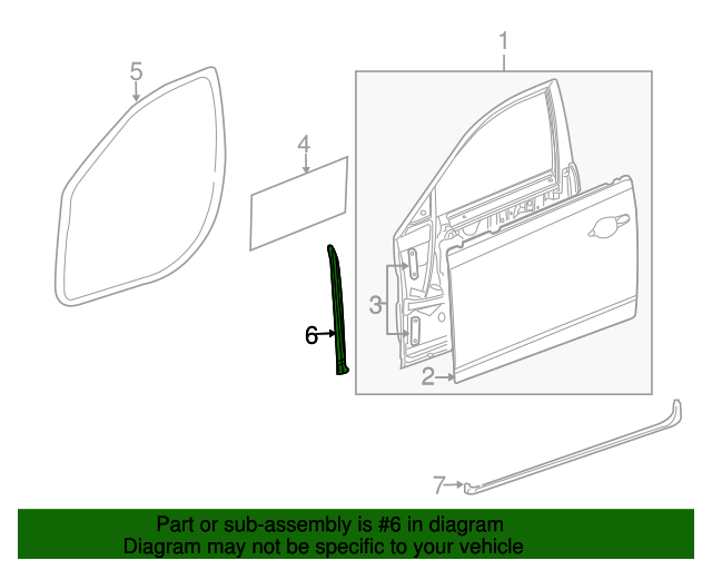 22840938 GM Front Weather-Strip | GM Parts Store
