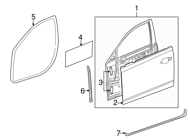 22840938 GM Front Weather-Strip | GM Parts Store