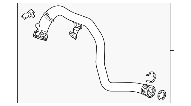 2018-2020 Buick Charge Air Cooler Outlet Air Hose 39155305 GM ...