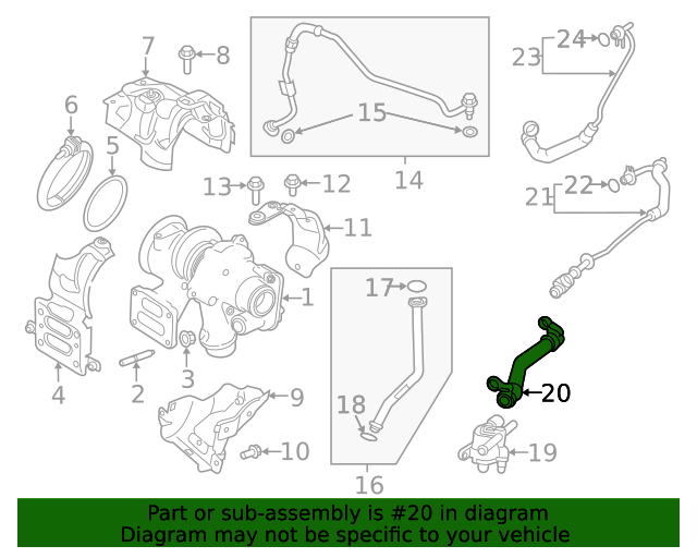Genuine OEM By-Pass Hose Part# LR094426 Fits 2018-2023 Land Rover: Up ...