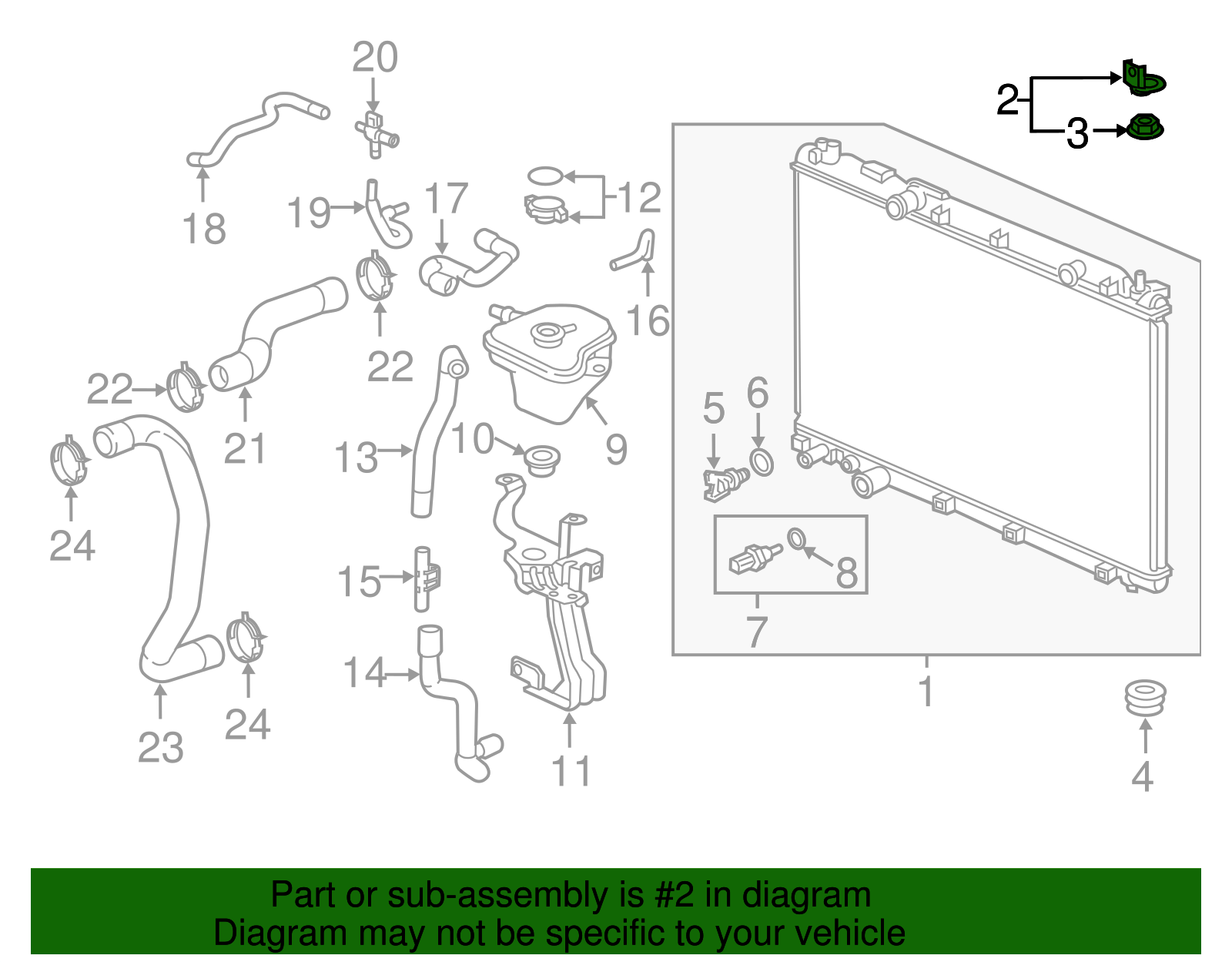 OEM 2017-2022 Honda CR-V Radiator Assembly Upper Bracket 74171-TLA-A01 ...